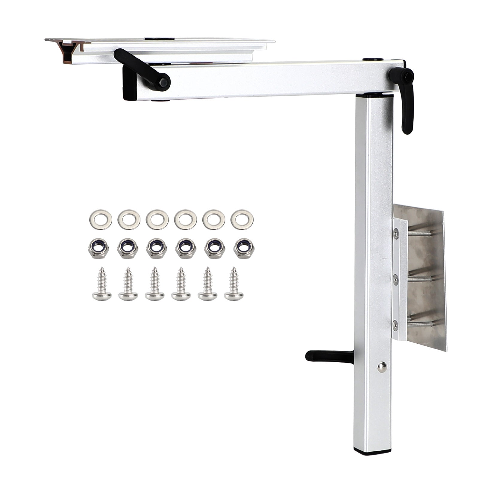 RV Table Leg Swivel 360 Degree Adjustable Folding Marine Table Leg for ...