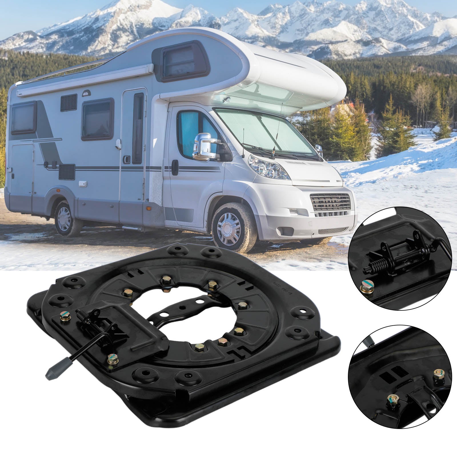 Universal Motorhome Seat Swivel Turntable Campervan Chassis Modificati ...