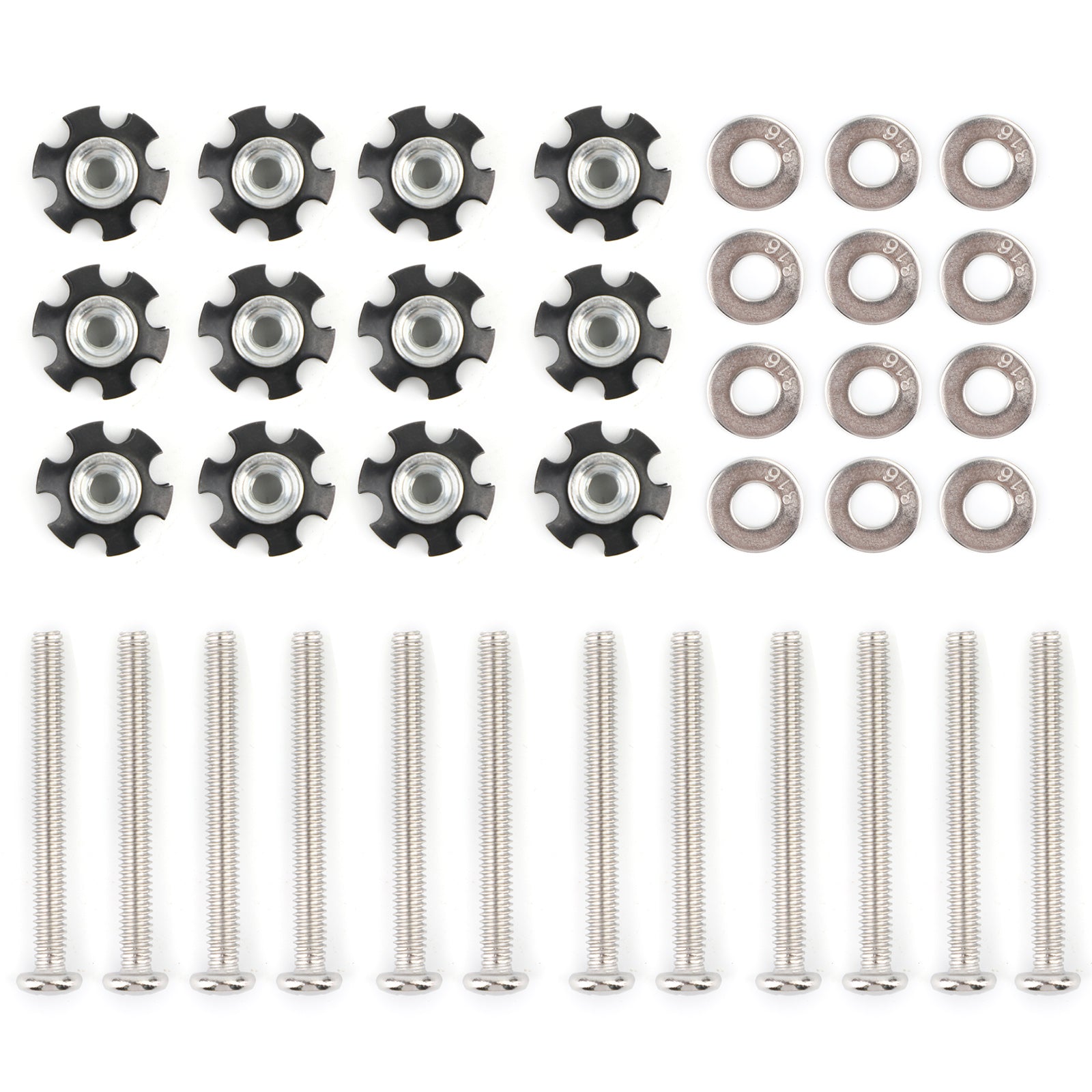 Set of 12 RV Ladder Repair Kit nuts Stainless Bunk Motorhome Parts Cam ...